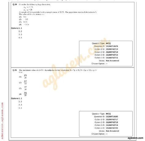 Cuet Maths Question Paper 2023 Pdf Aglasem Admission