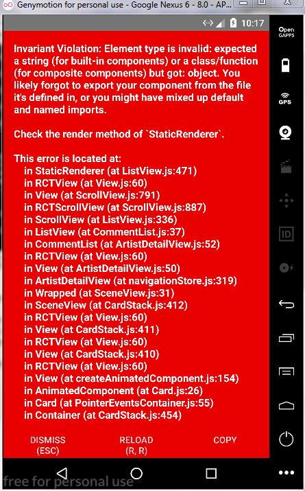 React Native Invariant Violation Element Type Is Invalid Stack Overflow En Español