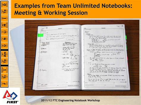 Ppt The Ftc Engineering Notebook Powerpoint Presentation Free