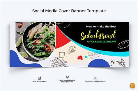 Food Restaurant Facebook Cover Banner Graphic By 3djagan Creative Fabrica
