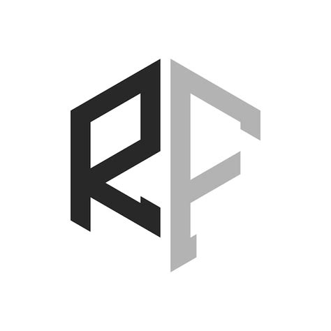 Premium Vector Modern Unique Hexagon Letter Rf Logo Design Template Elegant Initial Rf Letter