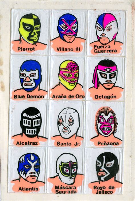 One Inch Lucha Stickers From Parts Unknown
