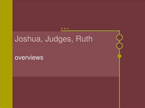 Ppt Joshua Judges Ruth Powerpoint Presentation Free Download Id