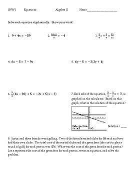 Algebra Solving Linear Equations Review Guided Notes And Worksheets Library