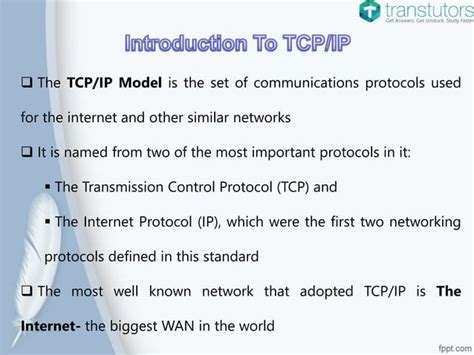 Tcp Ip Model Computer Science Pptx