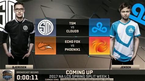 Na Lcs Spring Tsm Vs Cloud Echo Fox Vs Phoenix