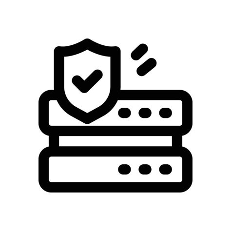Server Security Line Icon Clean And Minimalist Icon For Websites And Mobile Apps 60522345