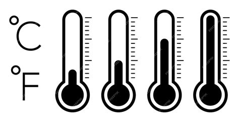 Premium Vector Temperature Symbol Setweather Signtemperature Icons Vector Setthermometer