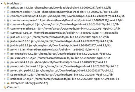 Trouble To Add Apache Poi Integration In Java Project Using Eclipse Dependencies Stack Overflow