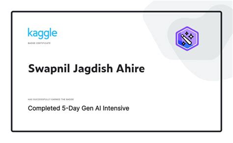 Generativeai Ai Machinelearning Kaggle Lifelonglearning Swapnil Ahire