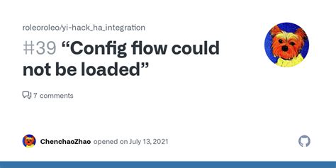 Config Flow Could Not Be Loaded Issue Roleoroleo Yi Hack Ha Integration Github