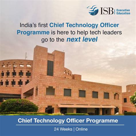 Isb Executive Education On Linkedin Isb Chief Technology Officer