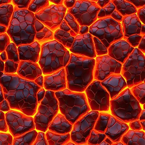 Premium Ai Image Lava Texture Seamless Pattern