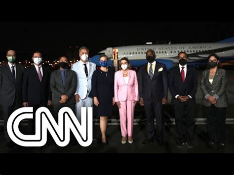 Nancy Pelosi Aterrissa Em Taiwan Em Meio A Tensão Entre Eua E China
