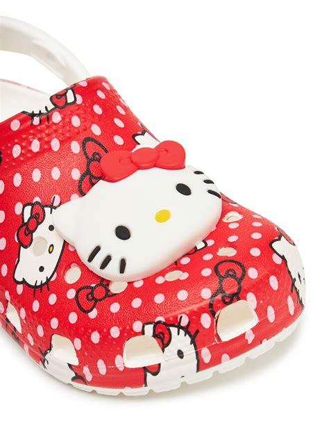 Şlapi Crocs Hello Kitty Red Classic Clog K 210576 Colorat Epantofiro