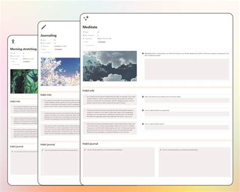 Notion Habit Tracker Notion Template Notion Dashboard Notion Life