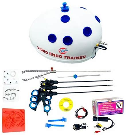Laparoscopic Endo Trainer Oval Shape With Complete Set Endotrainer Hd