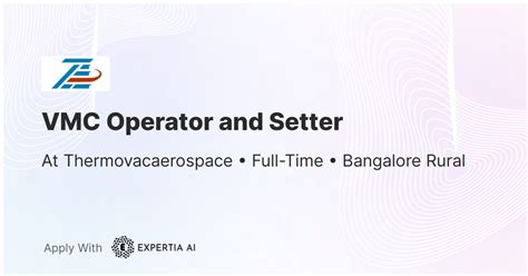 VMC Operator And Setter Job Bangalore Rural Junior