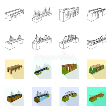 Vector Illustration Of Connection And Design Sign Set Of Connection And Side Stock Symbol For