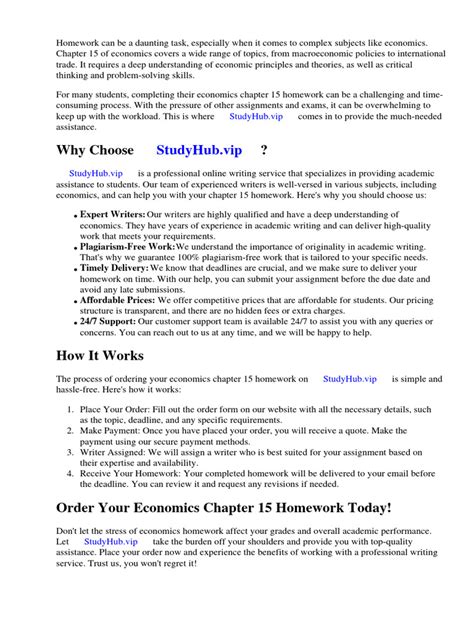 Economics Chapter 15 Homework Pdf Publishing Economics