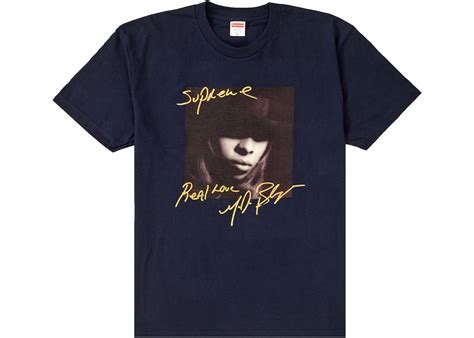 Supreme Mary J Blige Tee Navy Fw19