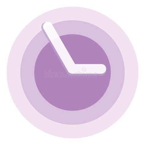 Glassmorphism Purple Clock Stock Vector Illustration Of Clockwise