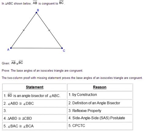Free In ∆abc Shown Below Ab Is Congruent To Bc Given Ab Bc