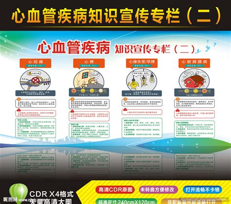 心血管 疾病 知识 宣传专栏设计图广告设计广告设计设计图库昵图网