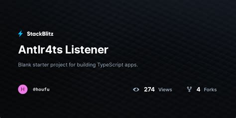 Antlr4ts Listener StackBlitz