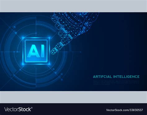 Artificial Intelligence Machine Learning Ai Data Vector Image