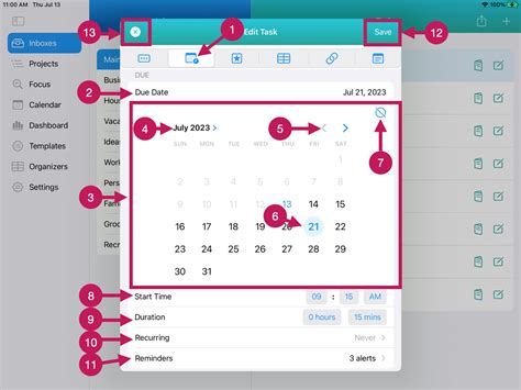 Editing Inbox Tasks Ideastodone