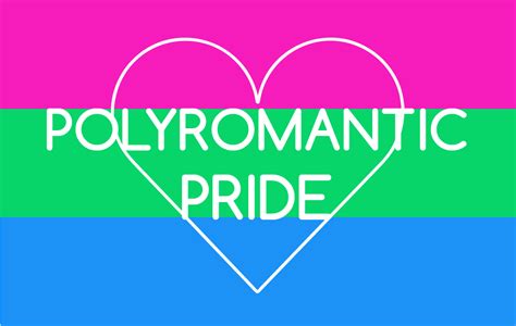 Polyromantic Pride Heart Background