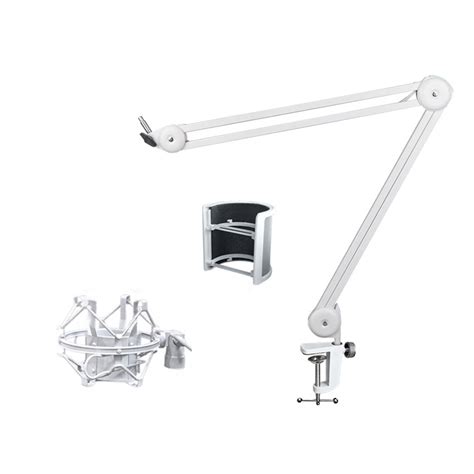 Adjustable Microphone Suspension Boom Scissor Arm Rack Metal Mic Stand