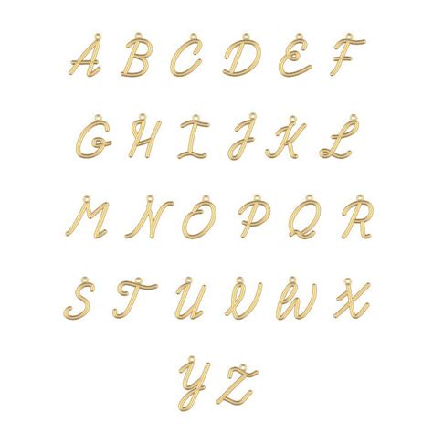 14k Plain Gold Script Initial Necklace Ferkos Fine Jewelry