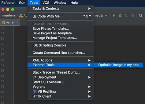 Menus And Toolbars WebStorm Documentation