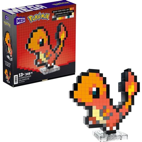 Mega Pokemon Charmander Building Toy Kit Bath Tcg