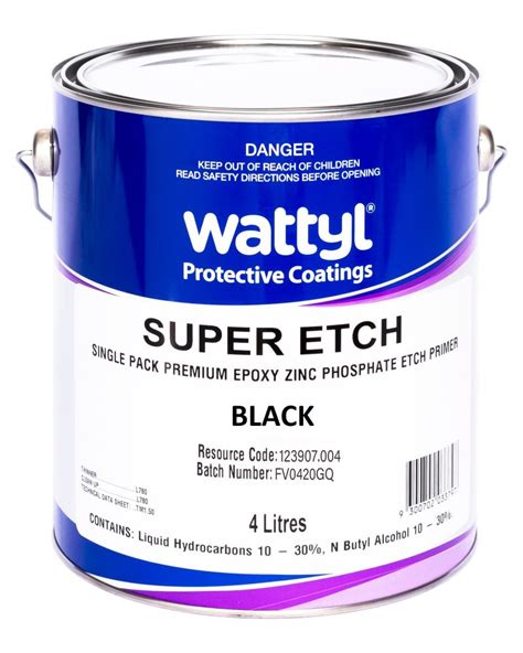 SUPER ETCH PRIMER BLACK Colourfast Auto