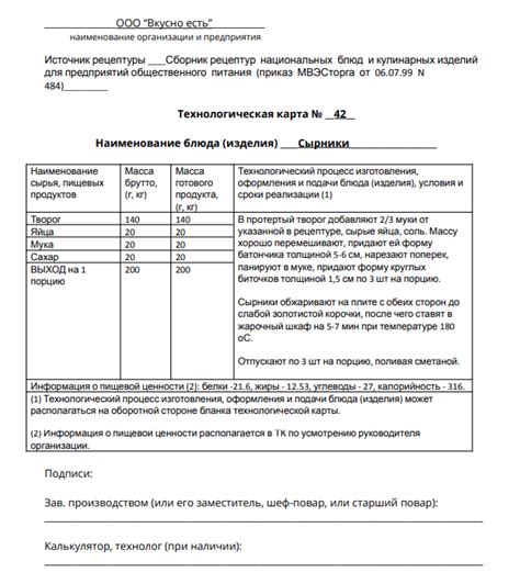 Технологическая карта на хинкали рецепт
