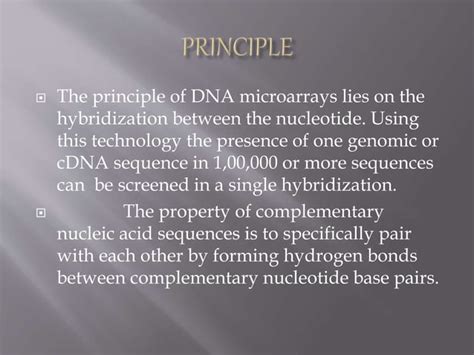 Dna Microarray Pptx Genetics Science