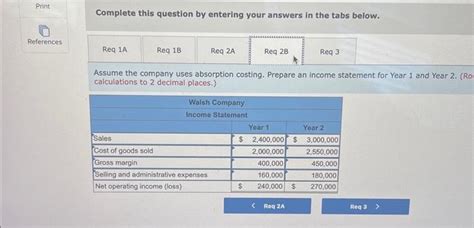 solved exercise 4 9 static variable and absorption costing
