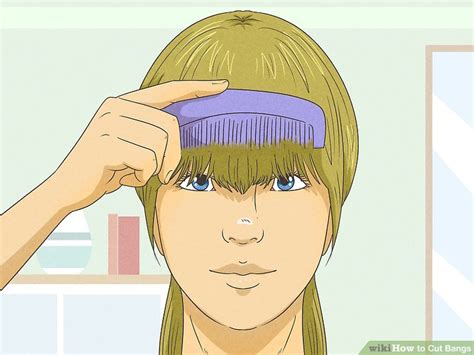 Ways To Cut Bangs WikiHow Ways To Cut Bangs WikiHow