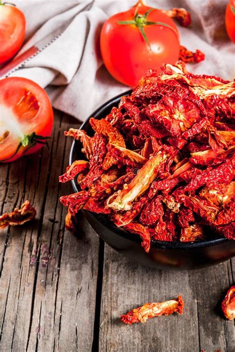 Homemade Sun Dried Tomato Chips Stock Image Image Of Mediterranean