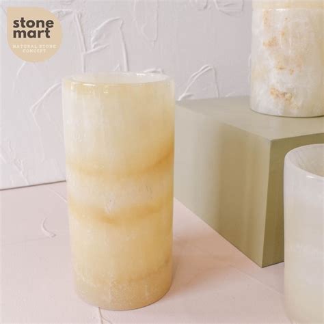 Jual Vas Marmer Onix Sedang Batu Alam Shopee Indonesia