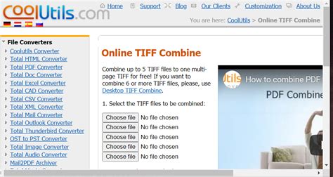 combine tiff files into one best software