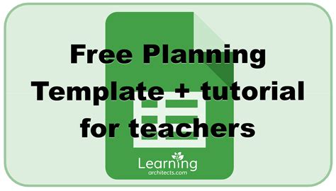 Free Class Planning Template