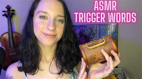 ASMR Tingly Trigger Words w/ Textured Sounds🌸 - YouTube