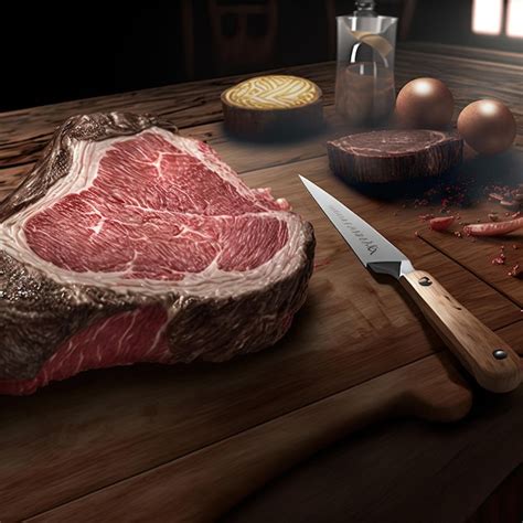 Premium Photo Juicy Medium Beef Rib Eye Steak Slice