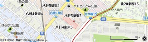 北海道札幌市西区八軒5条東5丁目1の地図 住所一覧検索｜地図マピオン