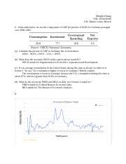 Econ Ps Docx Mingfei Huang SID GSI Martin Caruso Bloeck In The Table Below