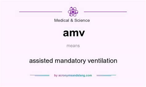 Amv Assisted Mandatory Ventilation In Medical And Science By